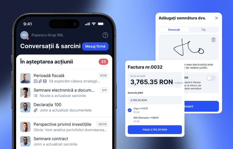 Portal securizat pentru clienți, creat pentru firme de contabilitate ...
