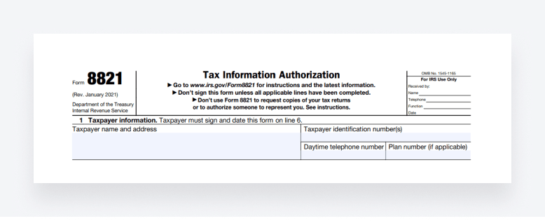 How to fill out Form 8821: a detailed guide with instructions - TaxDome