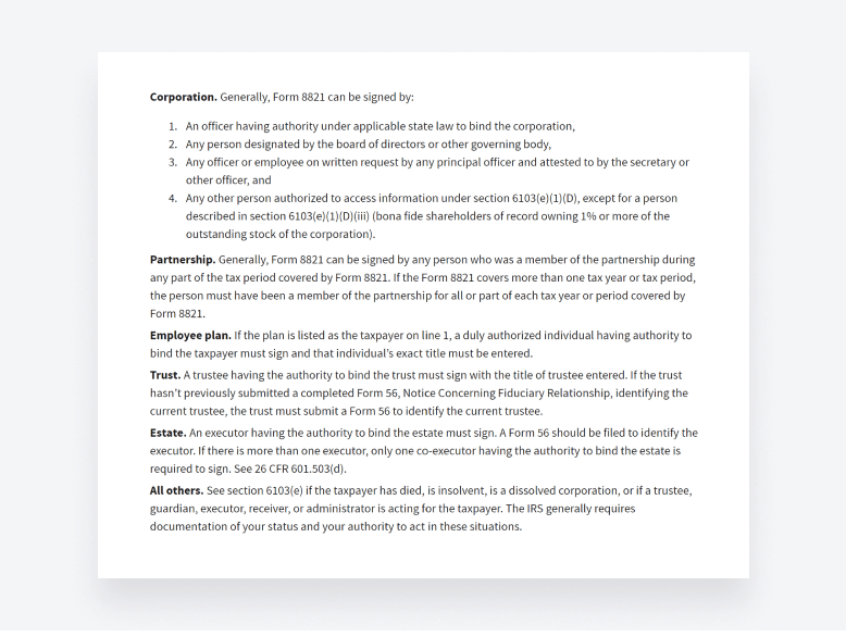 How to fill out Form 8821: a detailed guide with instructions - TaxDome